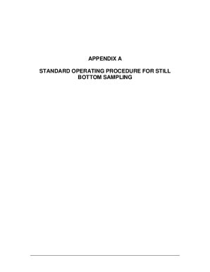Fillable Online APPENDIX A Sample Standard Operating ProceduresState Fax Email Print