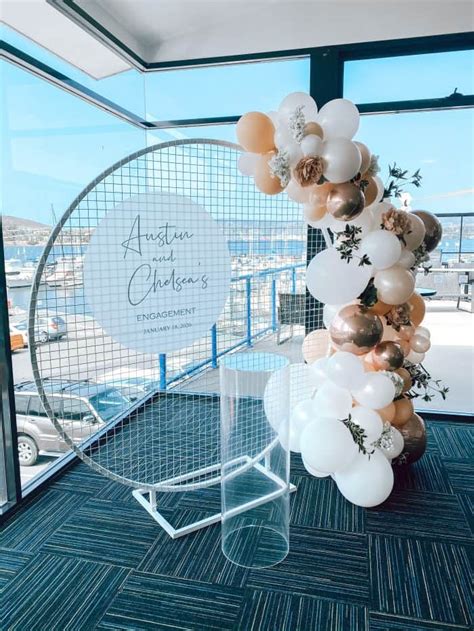 White Round Mesh Backdrop Hired Style