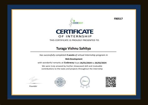 Vishnu Sahitya On Linkedin Internship Webdevelopment Careergrowth