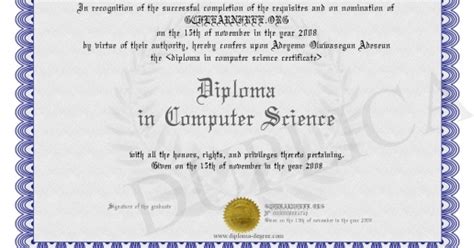Diploma In Computer Science