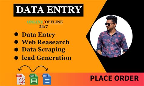 I Will Do Data Entry Web Research Ms Excel Data Entry Data