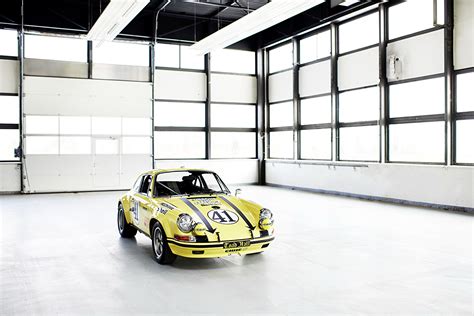 壁紙、ポルシェ、レトロ、チューニングカー、1971 72 911 St 25 Coupe 911、黄色、自動車、ダウンロード、写真