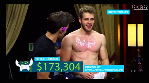 Blaines Chest Gets Oiled Up By Aaron Youtube