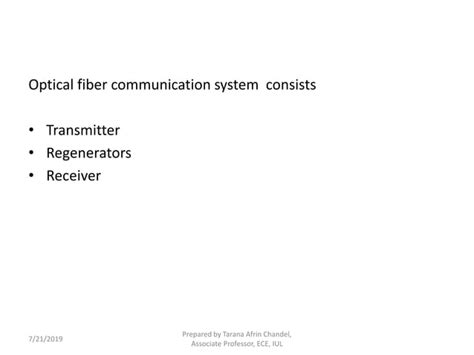Optical Fiber Communication System Pptx