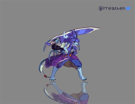 Draconic Warrior R Animatedpixelart