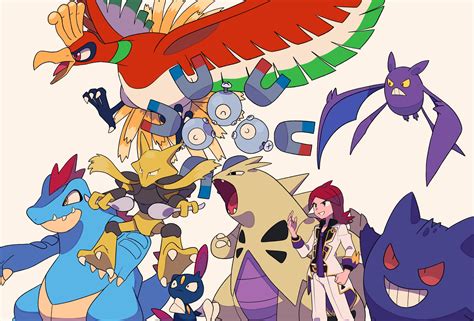 Tyako 089 Alakazam Feraligatr Gengar Ho Oh Magneton Silver Champion Pokemon Silver