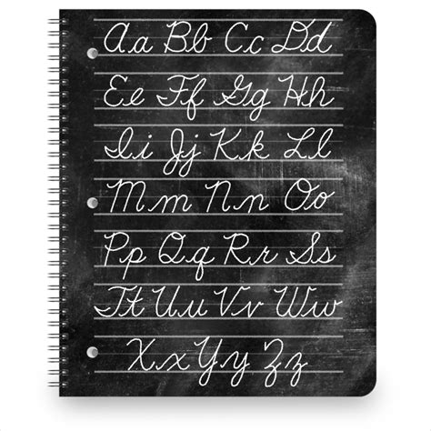 Cursive Handwriting Alphabet Notebook Shutterfly