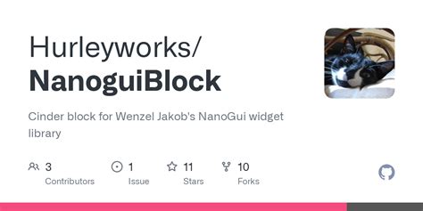 GitHub Hurleyworks NanoguiBlock Cinder Block For Wenzel Jakob S NanoGui Widget Library