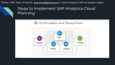 Sac Integrated Financial Planning Describing Sap Analytics Cloud Planning Nov 2023 Youtube
