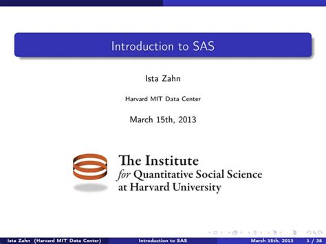 Introduction To Sas Pdf