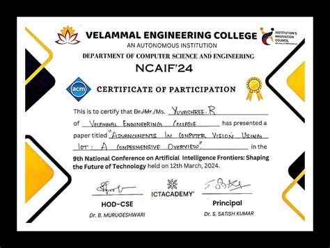 Yuvashree R On Linkedin Ai Computervision Iot Techconference