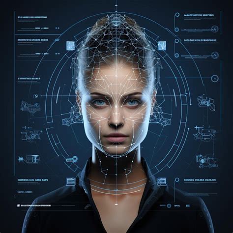 Premium Photo Future Facial Recognition Technology Scan And Detect Face For Identification Ai