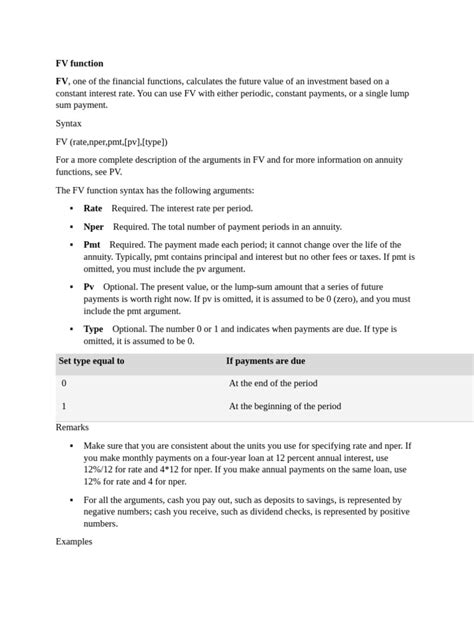 Excel Financial Functions Pdf Standard Deviation Interest