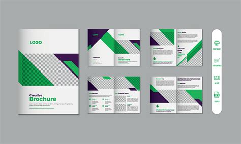 8 Pages Corporate Modern Brochure And Company Profile Magazine