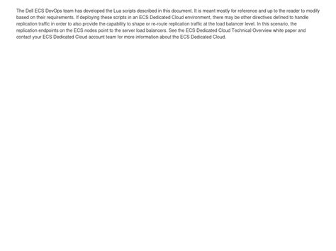 Appendix C Ecs Dedicated Cloud Dell Ecs With Nginx Openresty Dell Technologies Info Hub
