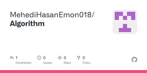 Github Mehedihasanemon018algorithm