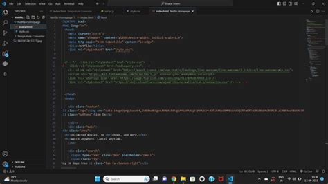 Internship Webdevelopment Github Netflix Html Css Intern Vinay Kumar Sahu