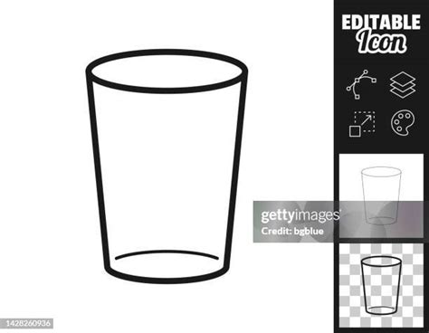 Empty Glass Icon For Design Easily Editable High Res Vector Graphic