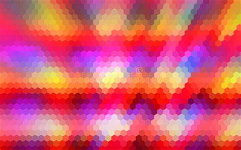 Abstract Colorful Hexagon Background Abstract Colored Hexagons Colorful Hex Pixelated Pattern