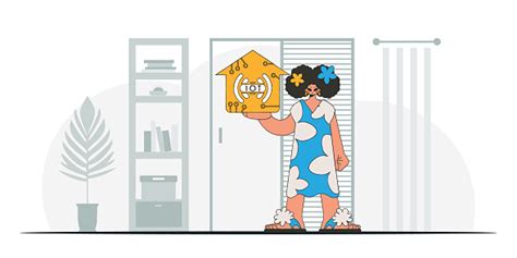 Iot 로고 현대 벡터 캐릭터 스타일을 들고 바닥에 앉아 있는 소녀 데이터에 대한 스톡 벡터 아트 및 기타 이미지 데이터 디지털 원주민 로고 Istock