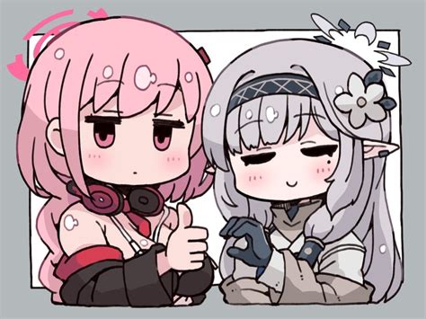 Himari And Eimi Blue Archive Drawn By Es Eisis Danbooru