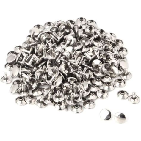 Lot De 500 Rivets Latéraux Tubulaires En Métal Pour Réparation De Cuir