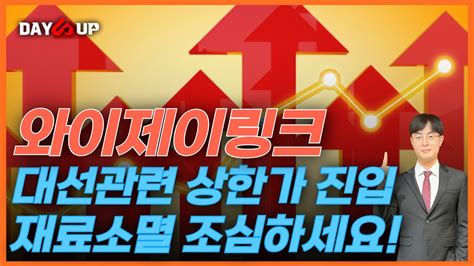 와이제이링크 주가전망 상한가 진입 테슬라 관련주 추가 상승가능성 와이제이링크 Youtube