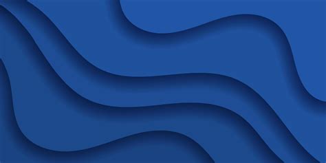Abstract Dark Blue Paper And Overlap Wave Curve Line Dimension Modern Website Banner Design