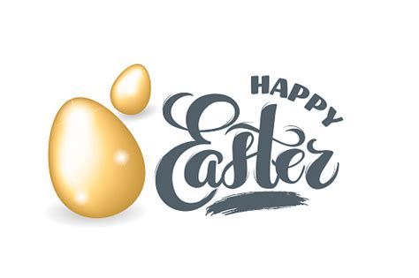 3d 벡터 인사말 카드 포스터 배너 초대장 부활절 판매 또는 프로 모션 봄 이벤트에 대 한 텍스트를 행복 하 게 그려진 된 부활절 달걀 휴일 Pascha 부활 주일 붓 글자