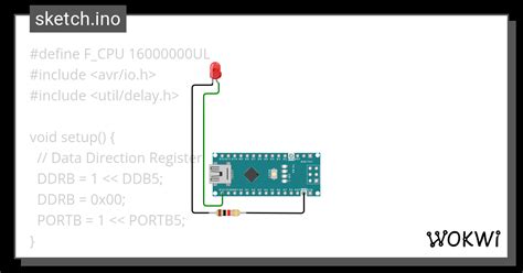 Led Onoff Wokwi Esp32 Stm32 Arduino Simulator