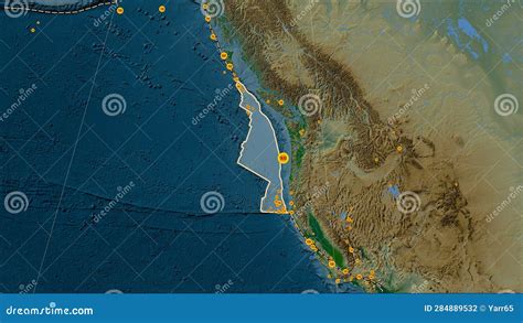Near Juan De Fuca Plate Boundaries Physical Map Stock Illustration Illustration Of Patterson