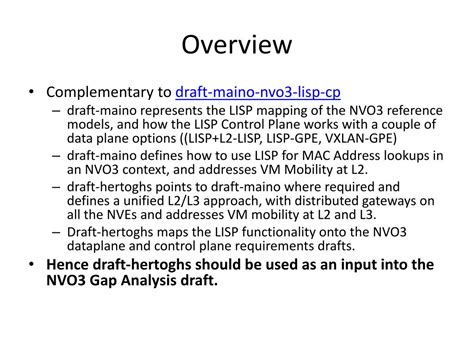 ppt a unified lisp mapping database for l2 and l3 network