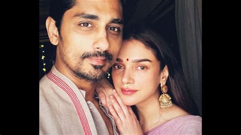 Did Siddharth Confirm Dating Aditi Rao Hydari Actor Shares First
