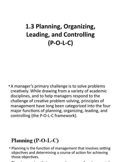Polc Pdf Strategic Planning Planning