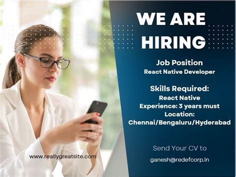 Ganesh Pmg On Linkedin Hi All We Have Openings For React Native Developer Position At