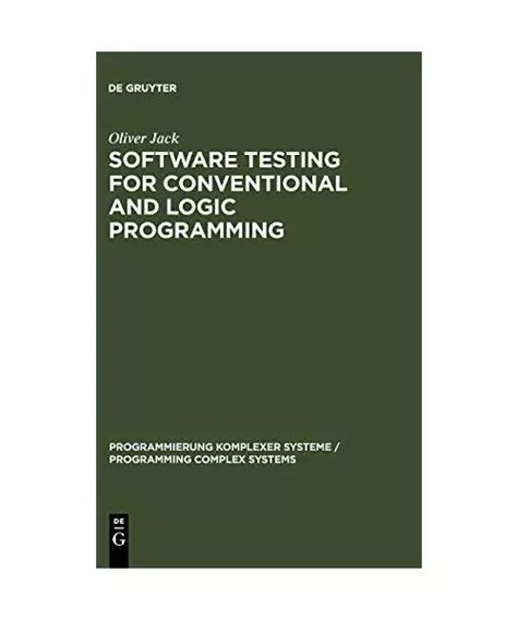 Software Testing For Conventional And Logic Programming Oliver Jack