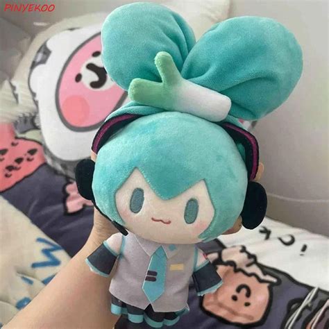 Pinyekoo Hatsune Miku Plush Q Version Anime Peripheral Miku Stuffed Toy Girlfriend Beautiful
