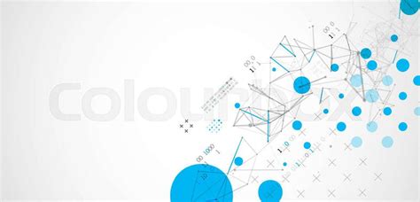Technology Background With Plexus Effect Big Data Concept Colourbox