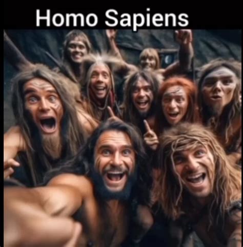 تصویرسازی جالب از سلفی‌ انسان‌های اولیه تا انسان هوشمند و امروزی