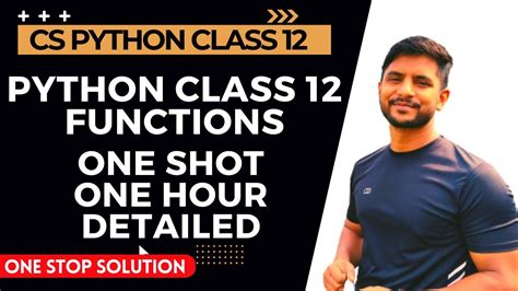 Python Functions Python Class One Shot Video In Hindi YouTube