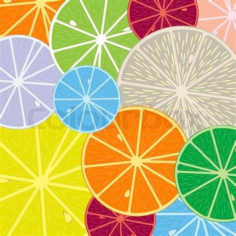 Citrics Pattern Abstract Texture Vector Art Illustration Colourbox