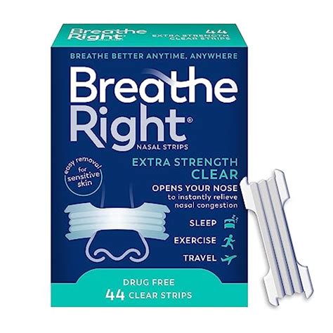Breathe Right Nasal Strips Extra Strength Clear For Want It All