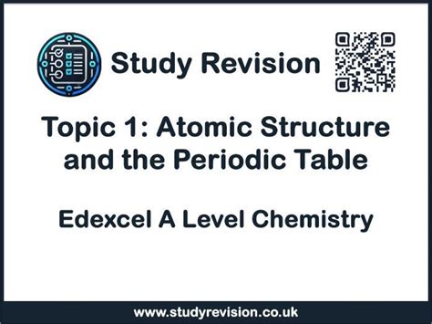 Topic 1 Atomic Structure And The Periodic Table Flashcards Edexcel