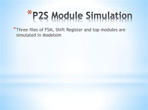 Parallel To Serial Module Ppt Download