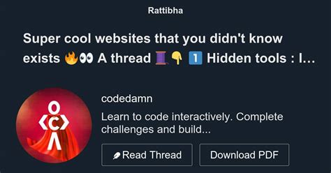 super cool websites that you didn t know exists 🔥👀 a thread 🧵👇