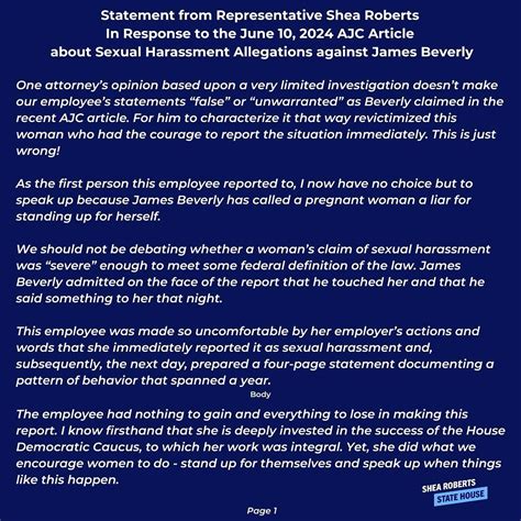 My Full Statement