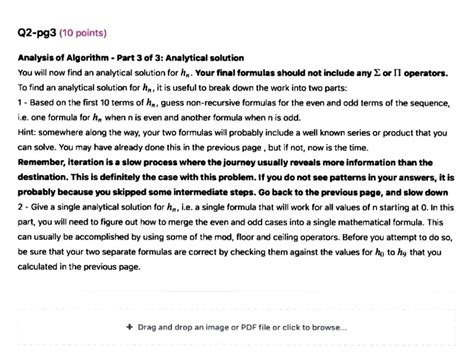 Solved Analysis Of Algorithm Part 3 Of 3 Analytical