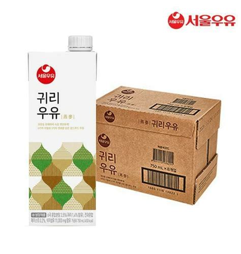 서울우유 귀리 우유 대용량 750ml 8팩 티몬