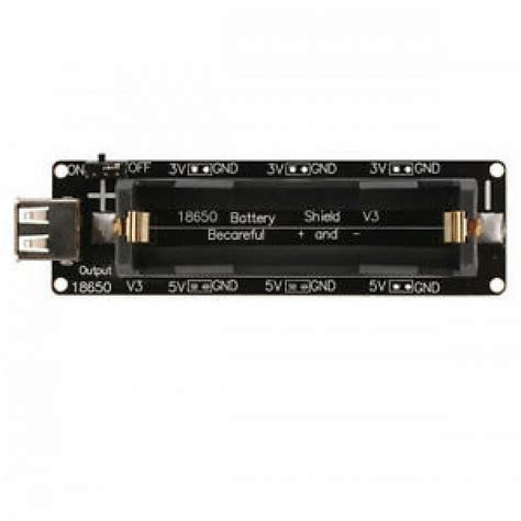 18650 Battery Shield For Raspberry Pi Arduino Esp8266 Etc Fr 01