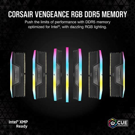 Corsair Vengeance Rgb 32gb 2 X 16gb 288 Pin Pc Ram Ddr5 5600 Pc5 44800 Desktop Memory Model